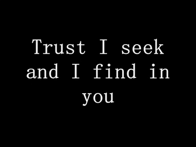 METALLICA - NOTHING ELSE MATTERS with LYRICS on Make a GIF
