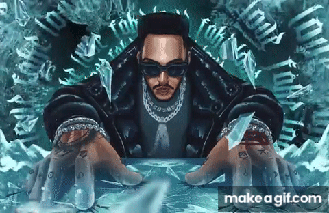 Azteca - Fake Love (Official Visualizer) on Make a GIF