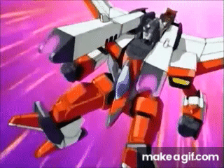 Transformers Armada Starscream with Swindle on Make a GIF
