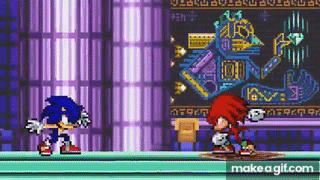 Sonic VS Knuckles | Sprite Battle on Make a GIF