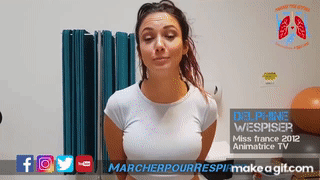 Delphine wespiser - marcher pour respirer on Make a GIF