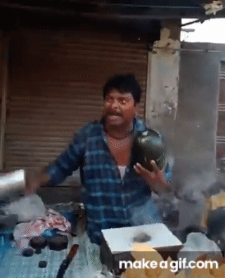 Screaming Indian Fruit Dealer on Make a GIF