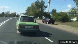 Cow In A Car on Make a GIF