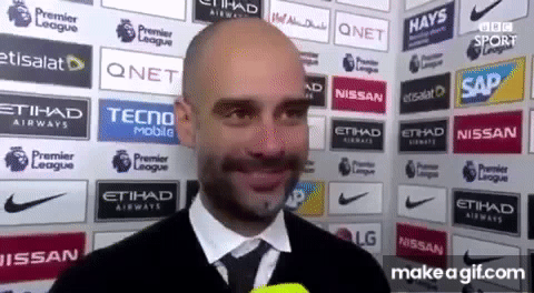 Pep Guardiola - I'm so happy on Make a GIF