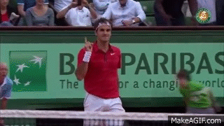 Top 5 moments at Roland Garros: Roger Federer's matches on Make a GIF
