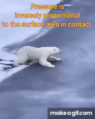 Pressure and area | Factors affecting pressure | Pressure in inversely ...