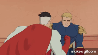 Omni-Man VS Homelander (Invincible VS The Boys) | DEATH BATTLE! on Make a GIF