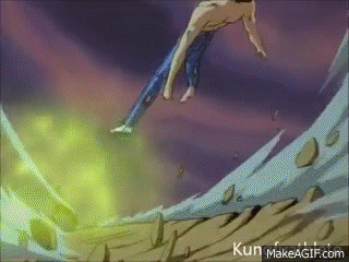 YYH - Demon Yusuke vs Sensui Part 1/3 480p on Make a GIF