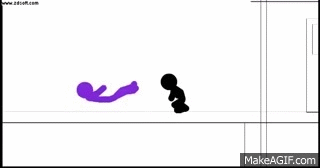 Matrix Stick Man on Make a GIF