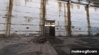 FPV Drone Flight Through Abandoned Building on Make a GIF