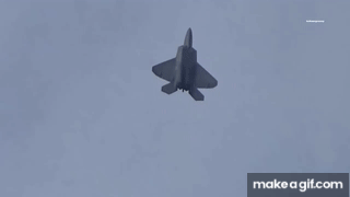 🇺🇸 🤯 Mind Blowing F-22 Thrust Vectoring Falling Leaf 🍂 Maneuver J-Turn ...