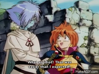 Slayers (SUB) - 20 - TROUBLE! Rahanimu, the Furious Fish Man! on Make a GIF