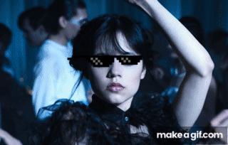 Wednesday versus poppy playtime meme on Make a GIF
