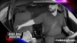 Dashcam video from inside driver's car shows him shooting during road ...