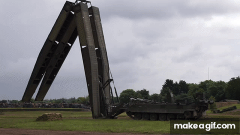 Challenger Tank Bridge Laying (Tank Fest 2016) on Make a GIF