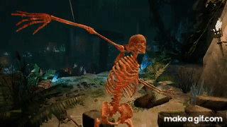 Skeleton Slap on Make a GIF