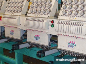 Tajima Embroidery Machine on Make a GIF