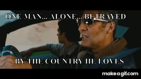 One man! Alone! Betrayed by the country he loves on Make a GIF
