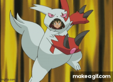 Pokemon - Nicholai Cosplaying as Zangoose on Make a GIF