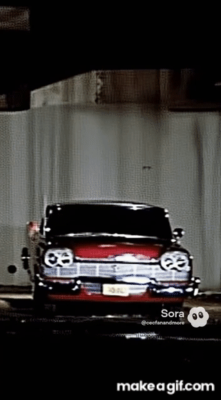 Christine headlights on Make a GIF