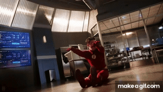 The Flash 7x12 Barry is a breakdancer. Dance scene on Make a GIF