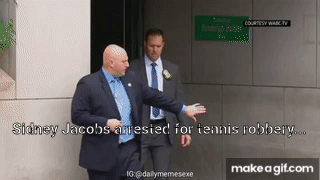 Cuba Gooding Jr Being Escorted By Police In Cuffs Meme Format on Make a GIF
