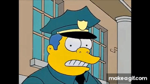 Jefe Gorgory divagando - Los Simpson on Make a GIF