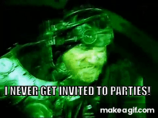 Red Dwarf Simulant Never get invited to parties on Make a GIF