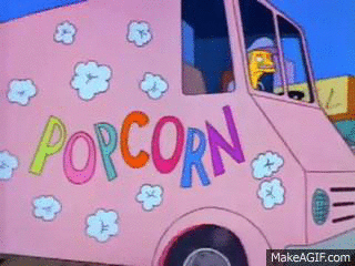 Simpsons - Popcorn Pothole on Make a GIF