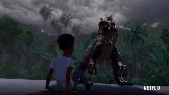 T-Rex and Spinosaurus Showdown 🦖🥊 Jurassic World Camp Cretaceous ...