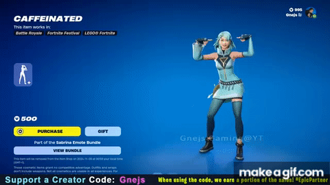 Caffeinated (Updated version) | Fortnite Emote on Make a GIF