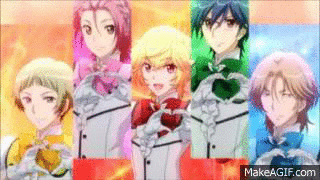 cute high earth defense club love transformation on Make a GIF