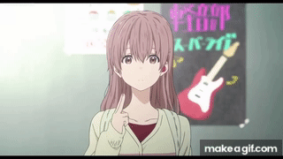 Nishimiya Shouko's Baka Sign Language on Make a GIF