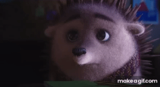 Sad hedgehog on Make a GIF
