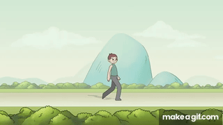 Pt 2 Walk Cycle Tutorial Parallax on Make a GIF
