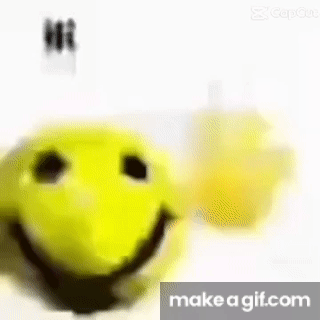 Low quality waving emoji on Make a GIF