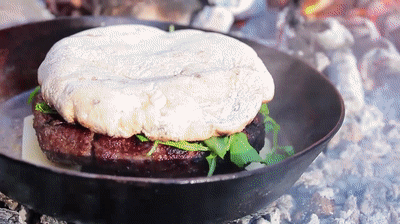 THE.BEST.CHEESEBURGER - FOODPORN WARNING! \ Cooking in the Forest on ...