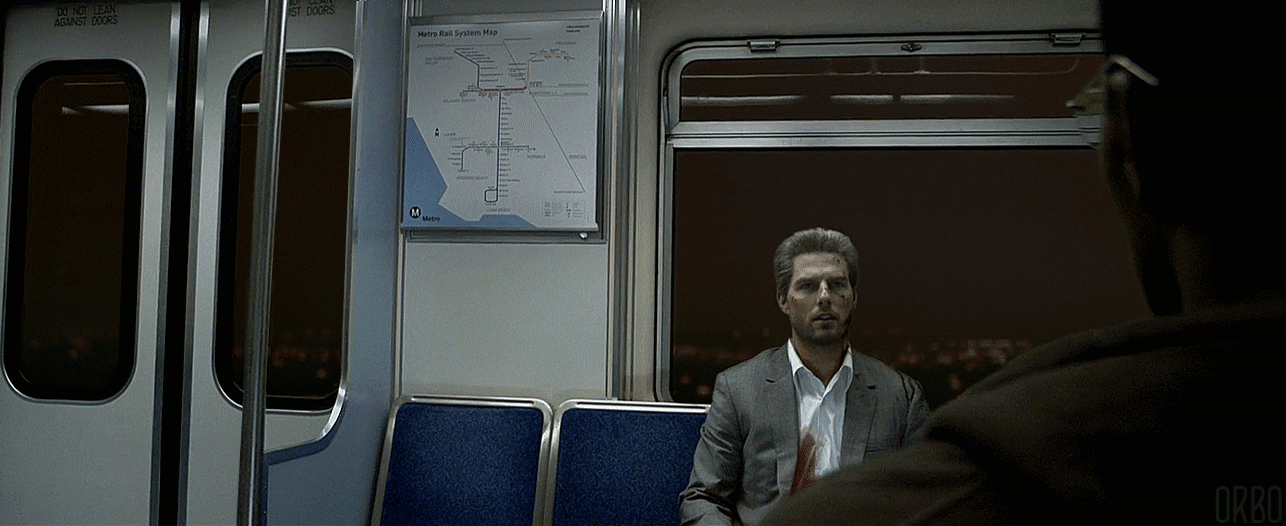 "Think anybody'll notice?" [Collateral, 2004] on Make a GIF