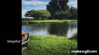 GUY WALKS INTO A LAKE MEME on Make a GIF