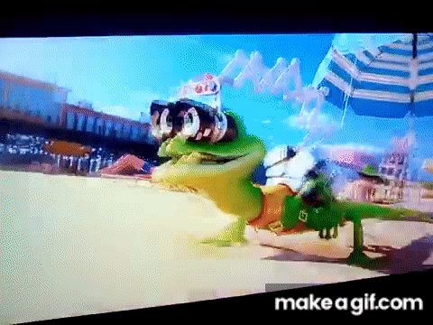Funny Running Lizard on Make a GIF