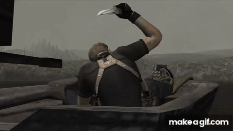 Resident Evil 4 - Del Lago Boss Fight (4K 60FPS) on Make a GIF