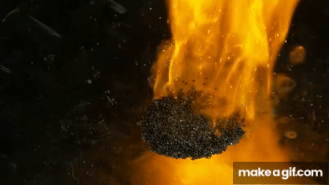 Burning GunPowder in 4K Slow Motion on Make a GIF
