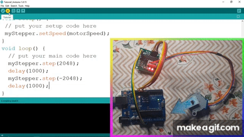 Arduino Tutorial 28- Understanding How to Use a Stepper Motor on Make a GIF