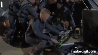 Tucker Barrett electric violin - Starship Troopers on Make a GIF