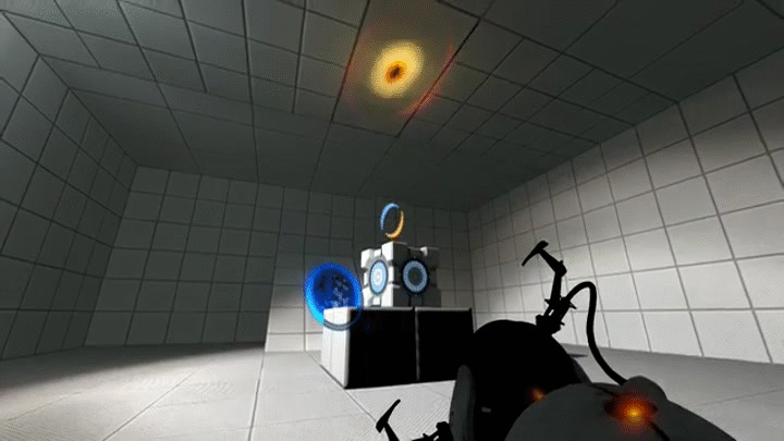 Moving portals [Portal 2] on Make a GIF