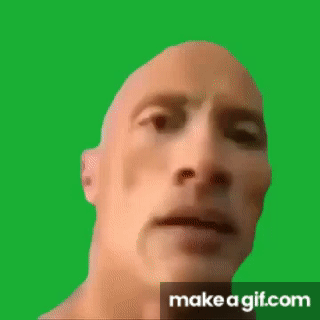 🤨Green screen Dwayne Johnson (The Rock) on Make a GIF