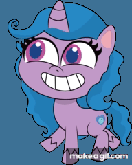 izzy moonbow as mlp pony life on Make a GIF