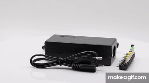 Universal Laptop Adapter 96W LED Charger Adjustable Power Supply Set 8 ...