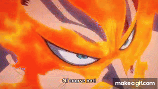 Endeavor's hell spider attack MHA on Make a GIF