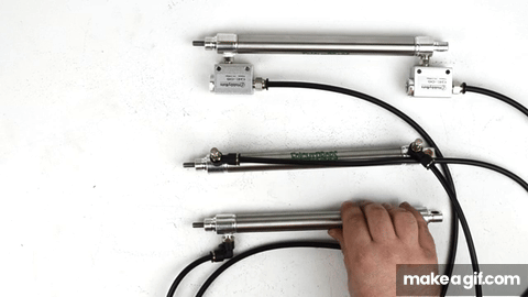 How to Control the Speed of a Pneumatic Cylinder on Make a GIF